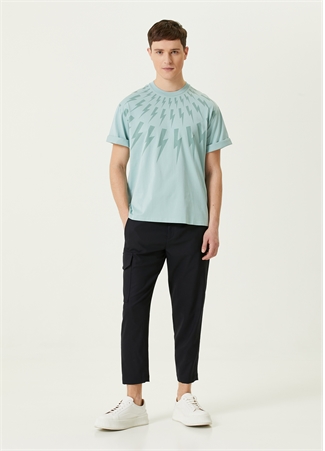 Neil Barrett Erkek Lacivert Beli Kemerli Pantolon 46 IT Neil Barrett Erkek Lacivert Beli Kemerli Pantolon 46 IT
