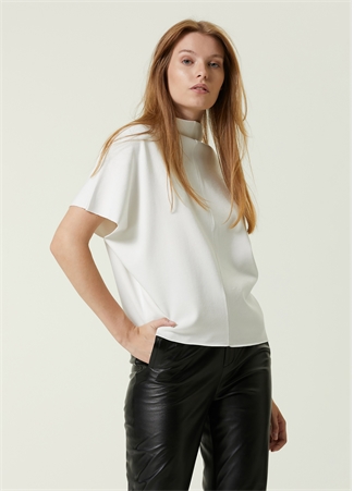 Network Kadın Basic Fit Beyaz Kazak Bej L Eu Network Kadın Basic Fit Beyaz Kazak Bej L Eu