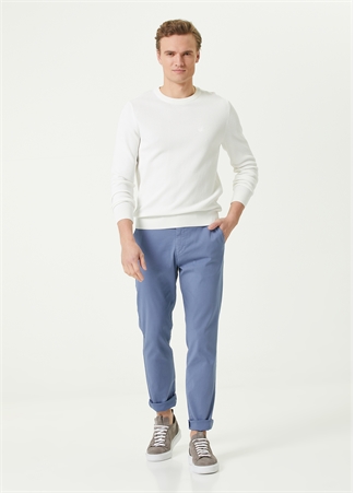 Beymen Club Erkek Regular Fit Mavi Panama Dokulu Spor Pantolon 46 Beymen Club Erkek Regular Fit Mavi Panama Dokulu Spor Pantolon 46