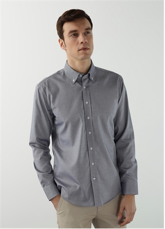 Network Erkek Slim Fit Mavi Polo Yaka Gömlek Lacivert 38 EU Network Erkek Slim Fit Mavi Polo Yaka Gömlek Lacivert 38 EU