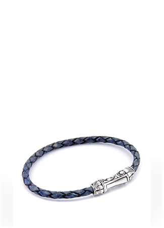 Boga Erkek Single Lock Curved MS Mavi Bileklik L Boga Erkek Single Lock Curved MS Mavi Bileklik L