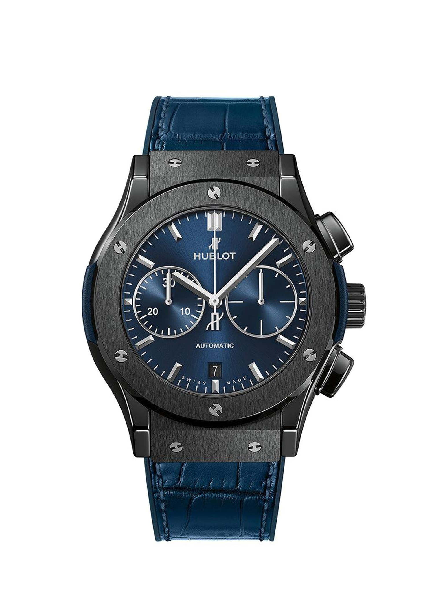 Hublot Çok Renkli Erkek Classic Fusion Ceramic Blue Chronograph Erkek ...