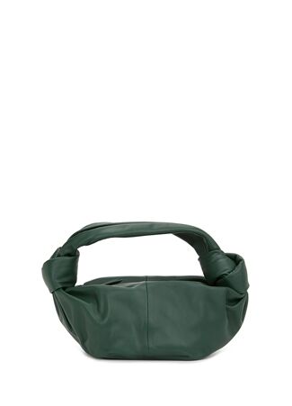 Bottega Veneta Kadın Haki Düğüm Detaylı Deri El Çantası Yeşil EU