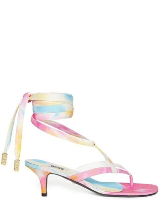 Gcds Kadın Colorblocked Batik Desenli Sandalet 36 EU