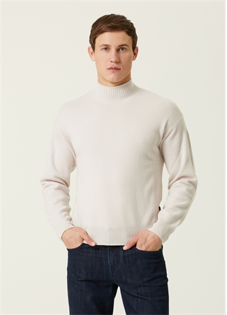 Z Zegna Erkek Use The Existing Ekru Yün Kazak Bej L IT