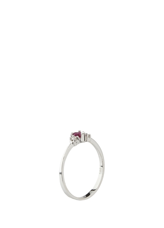 Collection Kadın Yakut Detaylı Altın Rengi Yüzük EU