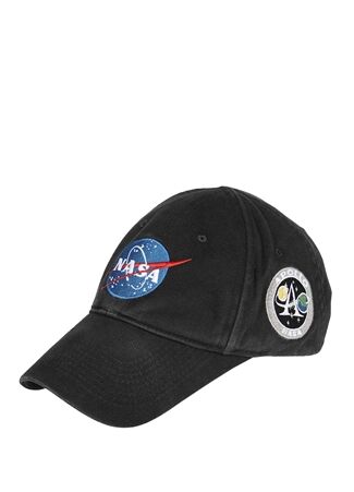 Balenciaga Erkek Siyah Patchli Şapka L EU