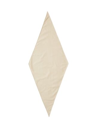 Pal Zileri Erkek Bej Geometrik Formlu İpek Atkı Kahverengi EU