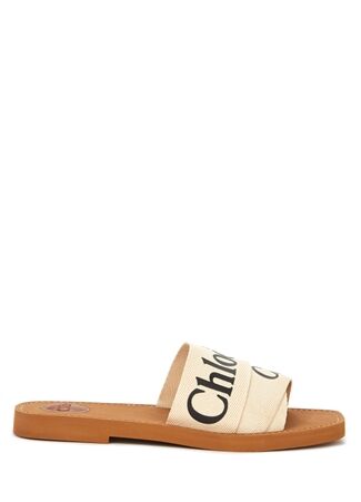 Chloe Kadın Beyaz Logo Bantlı Terlik 36 EU Chloe Kadın Beyaz Logo Bantlı Terlik 36 EU