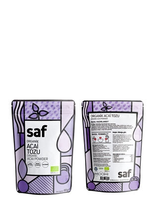 Saf Nutrition Organik Açai Tozu 60 gr EU Saf Nutrition Organik Açai Tozu 60 gr EU
