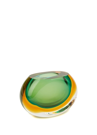 GARDECO Haki Oval Formlu Mini Cam Vazo GARDECO Haki Oval Formlu Mini Cam Vazo