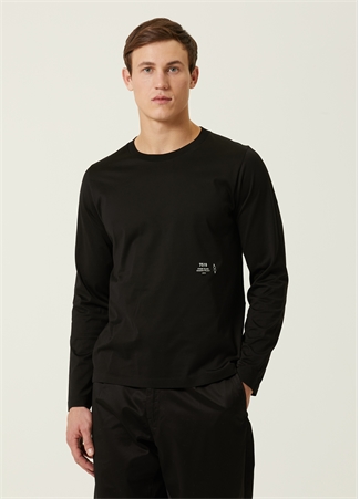 Stone Island Shadow Erkek Siyah Logolu Uzun Kollu T-shirt M EU Stone Island Shadow Erkek Siyah Logolu Uzun Kollu T-shirt M EU