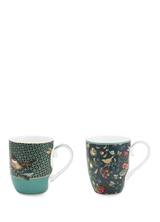 Pip Studio Winter Wonderland Small 2li Porselen Kupa Seti Yeşil