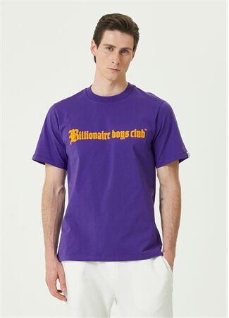 Billionaire Boys Club Erkek Mor Logo Baskılı T-shirt S Eu