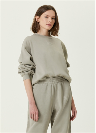 T By Alexander Wang Kadın Sweatshirt Bej Xs Eu