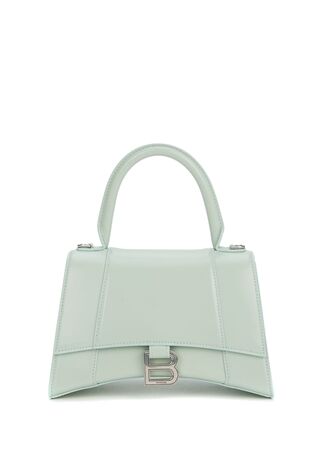 Balenciaga Kadın Yeşil Logo Detaylı Deri Çanta EU