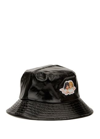 FIORUCCI Kadın Siyah Patchli Bucket Şapka EU FIORUCCI Kadın Siyah Patchli Bucket Şapka EU