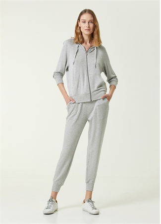 Splendid Kadın Gri Beli Kordonlu Jogger Eşofman Altı XS EU Splendid Kadın Gri Beli Kordonlu Jogger Eşofman Altı XS EU
