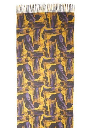 Beymen Club Kadın Haki Neon Fırça Desenli Şal EU Beymen Club Kadın Haki Neon Fırça Desenli Şal EU