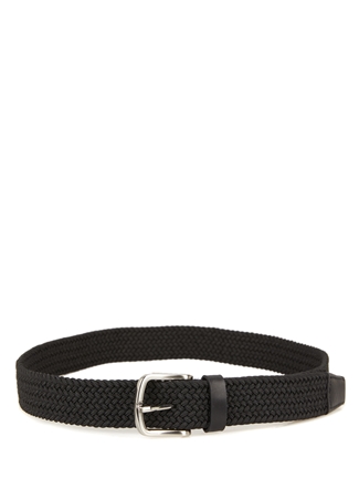 Beymen Collection Erkek Siyah Örgü Dokulu Kemer 00 IT Beymen Collection Erkek Siyah Örgü Dokulu Kemer 00 IT