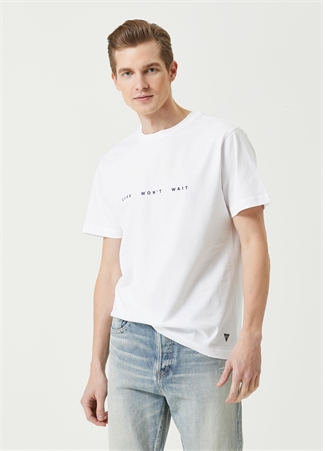 Cult of Cuddle Erkek Beyaz Baskı Detaylı T-shirt S EU Cult of Cuddle Erkek Beyaz Baskı Detaylı T-shirt S EU