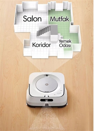 iRobot Braava m6 jet Robot Paspaslı Süpürge Çok Renkli iRobot Braava m6 jet Robot Paspaslı Süpürge Çok Renkli