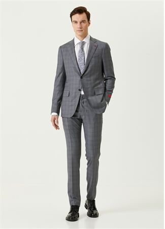 Isaia Erkek Takim Gri 48 It