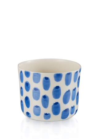 Goho Ala Beyaz Çıtır Desenli Porselen Bardak Çok Renkli Goho Ala Beyaz Çıtır Desenli Porselen Bardak Çok Renkli