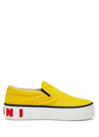 Marni Kadın Sarı Kanvas Sneaker 36 EU Marni Kadın Sarı Kanvas Sneaker 36 EU