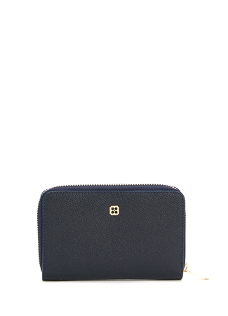 Beymen Hediye Kadın Lacivert Dokulu Deri Cüzdan EU