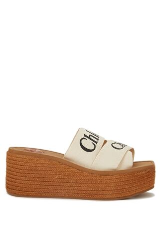Chloe Kadın Beyaz Logo Bantlı Terlik 36 EU Chloe Kadın Beyaz Logo Bantlı Terlik 36 EU