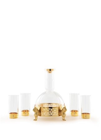 Har Aslan Zarflı Cam Şerbetlik Seti Çok Renkli Har Aslan Zarflı Cam Şerbetlik Seti Çok Renkli