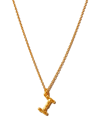 Fidelle Kadın Alphabet Pendant Medium I Altın Rengi Kolye M EU Fidelle Kadın Alphabet Pendant Medium I Altın Rengi Kolye M EU