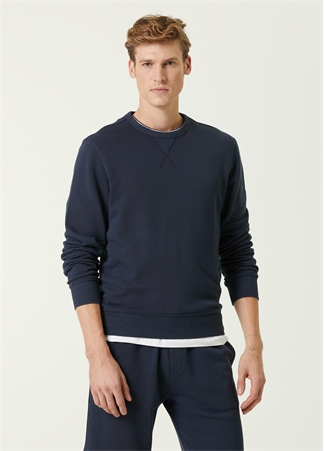 Beymen Collection Erkek Mavi Basic Sweatshirt S EU