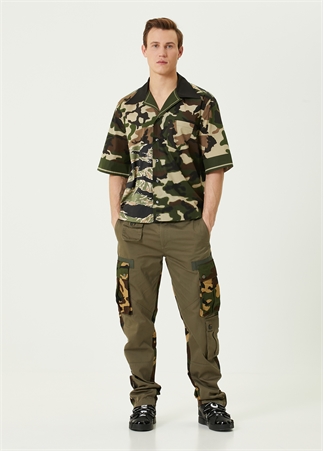Dolce&gabbana Erkek Haki Kamuflaj Desenli Kargo Pantolon 44 It