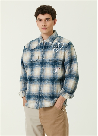 Billionaire Boys Club Erkek Mavi Kareli Logolu Dış Gömlek S EU Billionaire Boys Club Erkek Mavi Kareli Logolu Dış Gömlek S EU