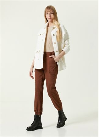 Network Kadın Basic Fit Kahverengi Pantolon 30 EU