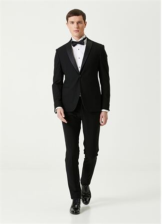 Palzileri Lab Erkek Siyah Saten Garnili Takım Elbise 50 IT Palzileri Lab Erkek Siyah Saten Garnili Takım Elbise 50 IT