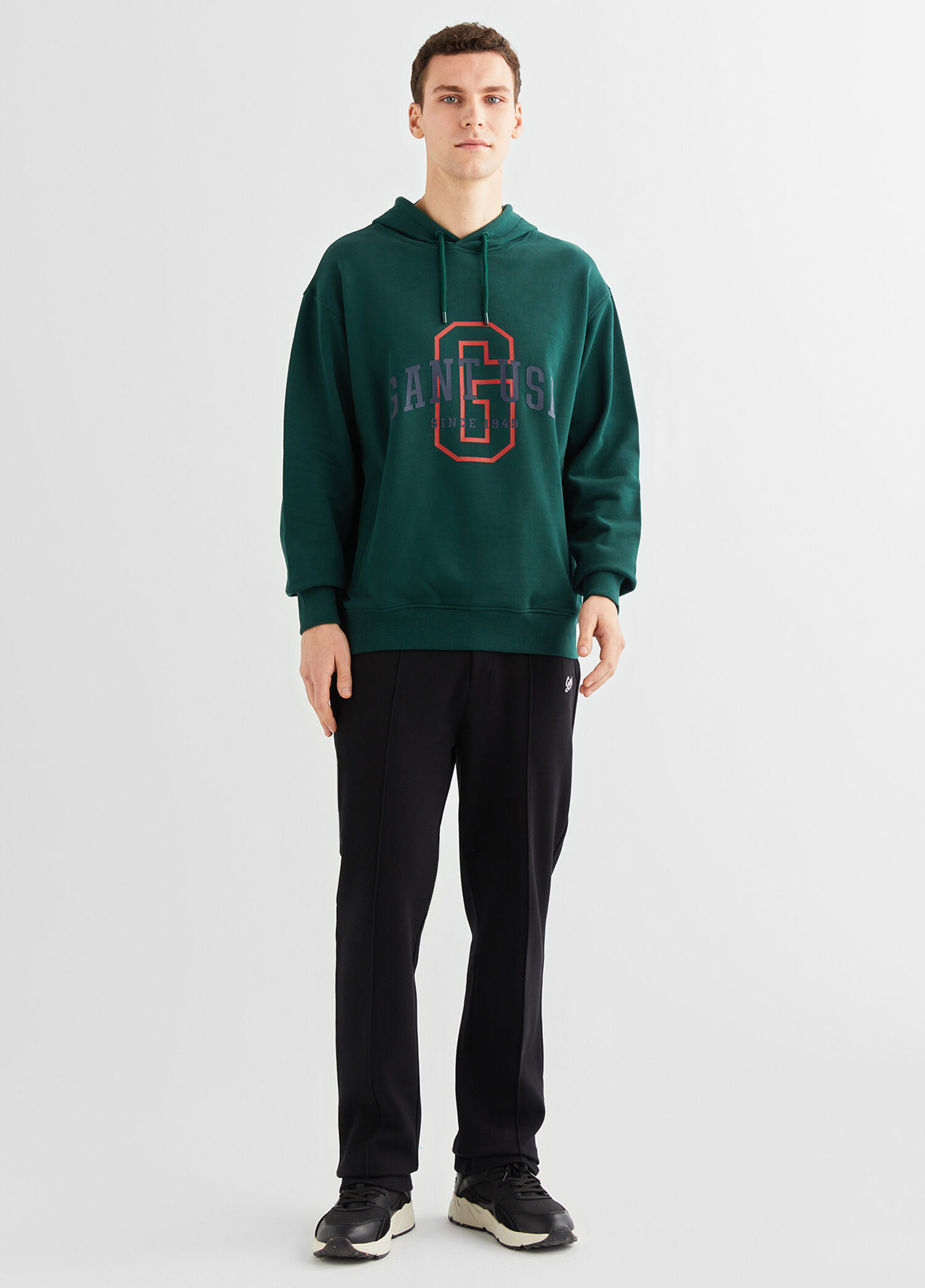 BLACK-5 GANT BLACK-5 Men Black Regular Fit Men's Sweatpants 1707313 ...