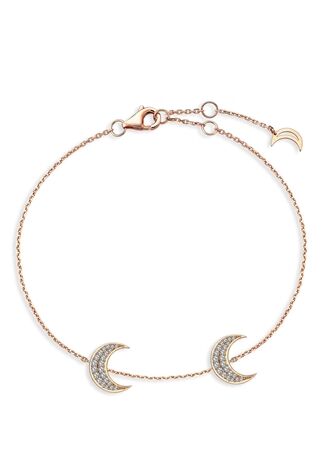 Mevaris Kadın Lunette Altın Rengi Bileklik Pembe EU