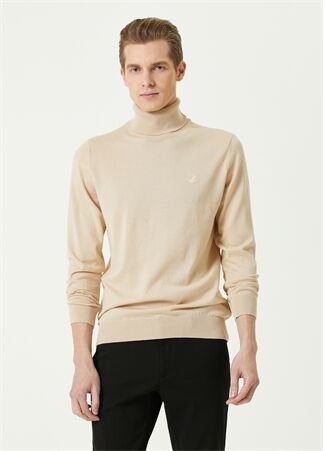 Beymen Club Erkek Bej Balıkçı Yaka Kazak S EU