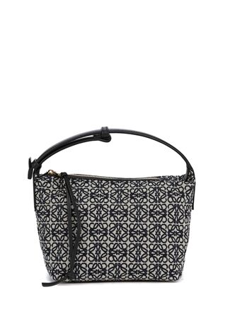 Loewe Kadın Siyah Logolu Deri Omuz Çantası EU