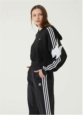 adidas Kadın Fakten Siyah Kapüşonlu Sweatshirt 40 EU