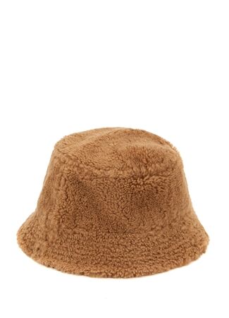Yves Salomon Kadın Bej Bucket Şapka EU