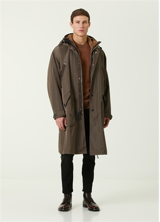 Tom Ford Erkek Haki Kapüşonlu İç Yaka Detaylı Parka 50 IT Tom Ford Erkek Haki Kapüşonlu İç Yaka Detaylı Parka 50 IT
