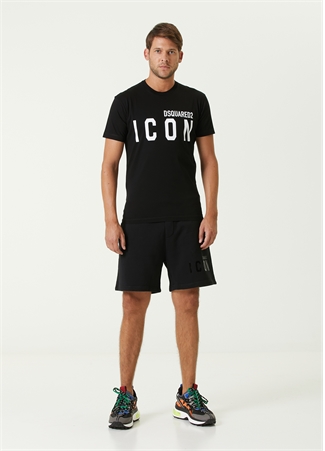 Dsquared2 Erkek Siyah Logolu Bermuda L EU Dsquared2 Erkek Siyah Logolu Bermuda L EU