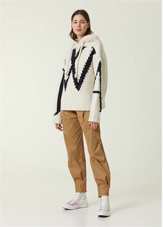 Jw Anderson Kadın Camel Pili Detaylı Kargo Pantolon Bej 6 US Jw Anderson Kadın Camel Pili Detaylı Kargo Pantolon Bej 6 US