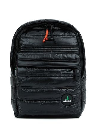 Mueslii Kadın RC A3 Siyah Logolu Puff Sırt Çantası EU