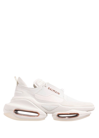 Balmain Kadın B Bold Beyaz Taban Detaylı Deri Sneaker 40 EU Balmain Kadın B Bold Beyaz Taban Detaylı Deri Sneaker 40 EU