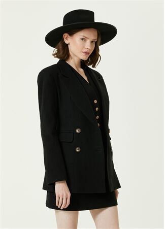 Faraway Kadın Applewood Siyah Yün Ceket 36 EU